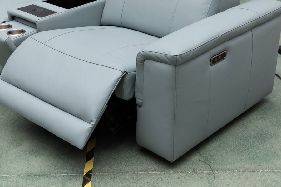 Buy Centro Leather Electric Recliner Lounge - Fusion Furniture